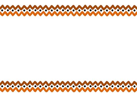 Premium Vector Background Frame With Wavy Batik Motif Pattern