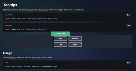 Recreate Tooltip As A Svelte Action · Issue 195 · Skeletonlabs
