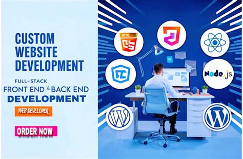Build Rebuild Custom Website Development Full Stack Front End Back End Developer By