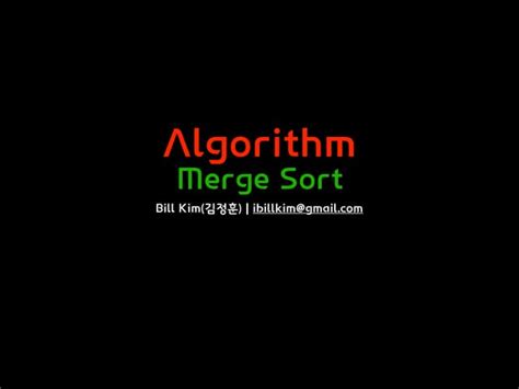 Algorithm Merge Sort Pdf