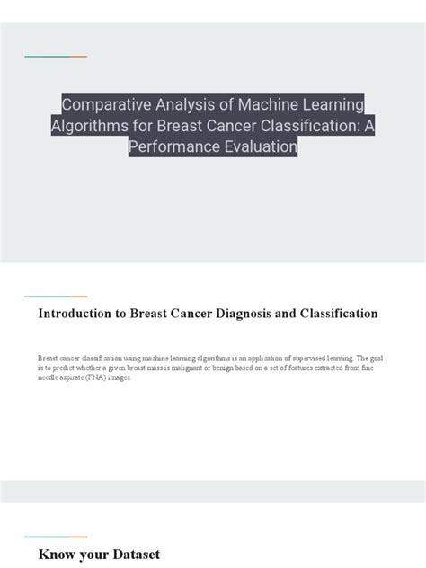 Breast Cancer Classification Pdf Statistical Classification