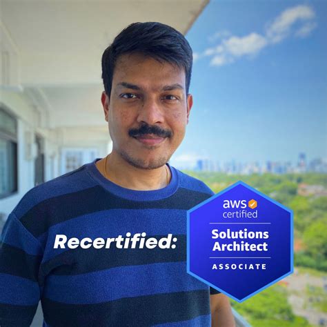 Reertified As An Aws Solutions Architect Associate Gineesh