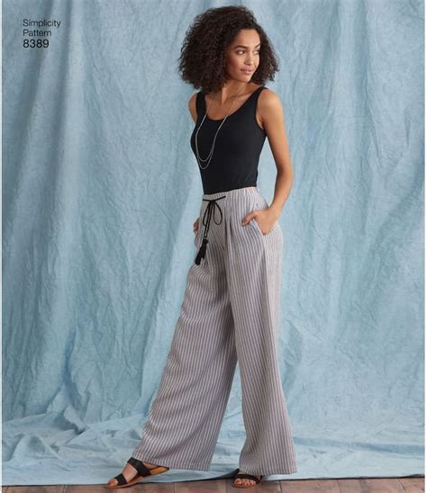 Simplicity Sewing Pattern D0667 8389 Misses Pants With Length And