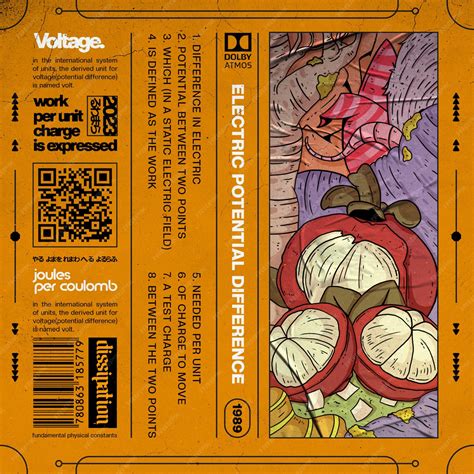 Premium Psd A Yellow Cover For An Electric Potential Difference With A Picture Of A Man And A