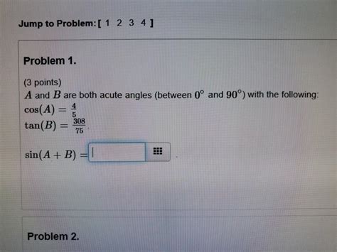 solved jump to problem [ 1 2 3 4] problem 1 3 points a