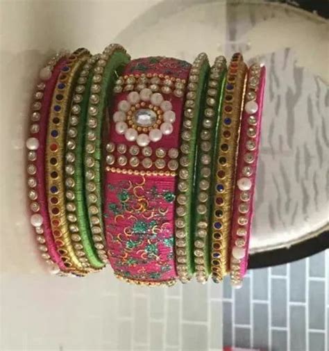Jeevika Creations Designer Silk Thread Bangles Set At Rs 500 Set In Hyderabad