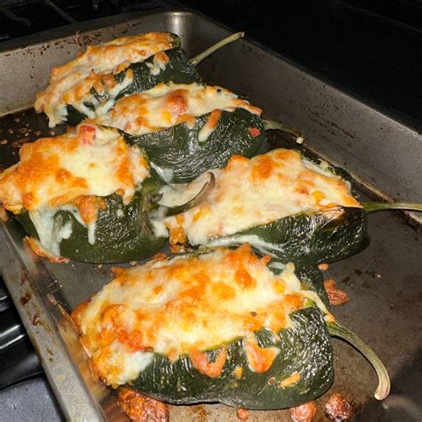 Chicken Stuffed Poblano Peppers The Jam Jar Kitchen Recipe