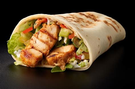 Premium Photo Chicken Pita Pocket