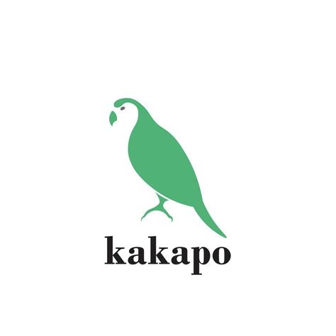 Kakapo Logo Design With Negative Space 26692552 Vector Art At Vecteezy