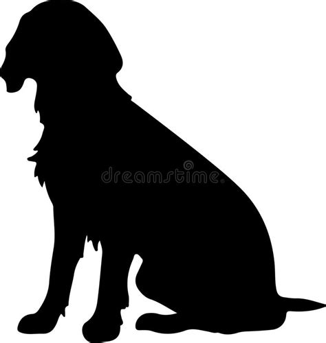Small Munsterlander Pointer Black Silhouette Generative Ai Stock Vector Illustration Of