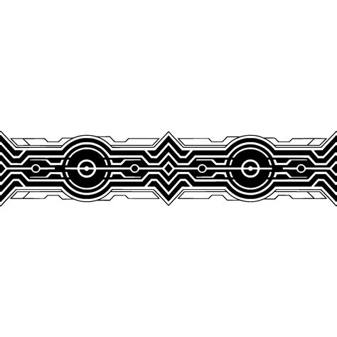 Futuristic Tech Border Black And White Element 66719243 Vector Art At Vecteezy