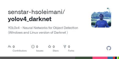 Github Senstar Hsoleimani Yolov Darknet Yolov Neural Networks