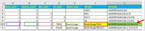 How To Use Excel Address Function