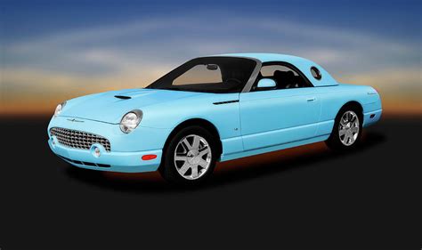 2003 Ford Thunderbird Hardtop Convertible 2003fordthunderbirdconvertible196401 Photograph By