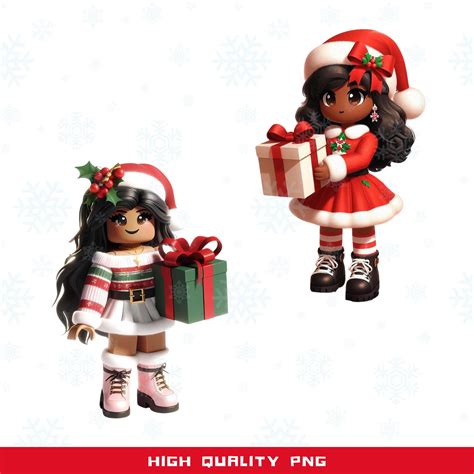 Roblox Christmas Clipart Roblox Girl Png Roblox Png Bundle Party