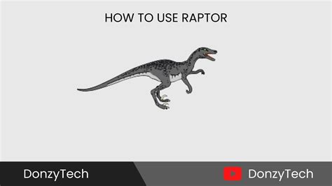 Raptor Tutorial Youtube