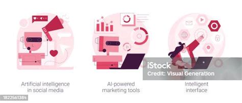 automated algorithm abstract concept vector illustrations stock