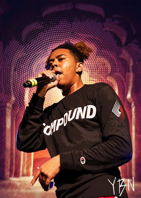 Ybn Cordae Poster Picture Metal Print Paint By Morton Gray Displate