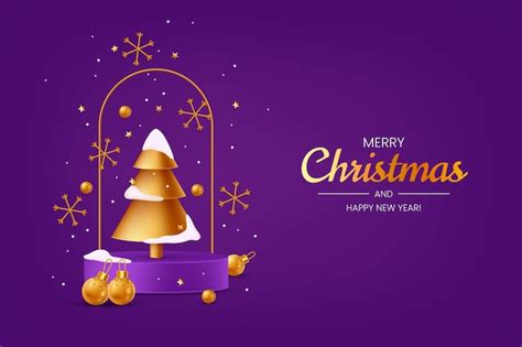 Fondo Realista De Navidad Vector Gratis