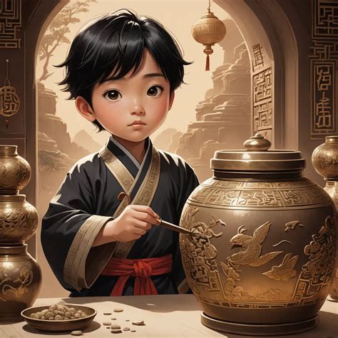 The Story Of Sima Guang Smashing The Jar