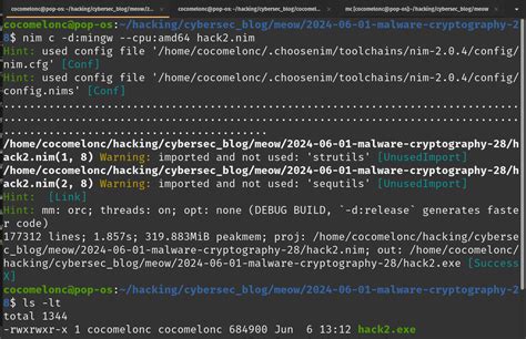 Malware And Cryptography 28 Rc4 Payload Encryption Simple Nim Example