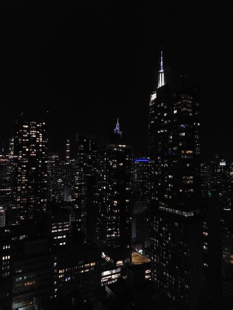 New York City At Night City Lights Aesthetic Wallpaper City Lights