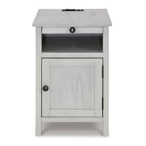 Signature Design By Ashley Treytown T300 517 Whitewashed Chairside End