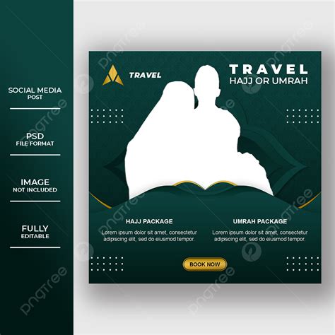 Unique Professional Hajj Or Umrah Tour And Travel Social Media Post