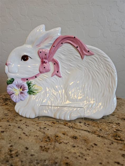 Easter Or Spring Cr Corner Ruby Sping Collection Easter Bunny Rabit Dishplate Great For Easter