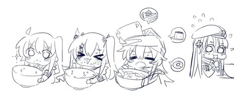 Hk416 Ump45 Ump9 And G11 Girls Frontline Drawn By Suxiaojei