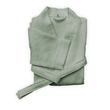 Badjas Heckett Lane Wafel Lang Granite Green Badkamerstore