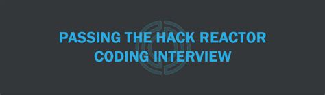 Passing The Hack Reactor Technical Interview By Francesca Medium