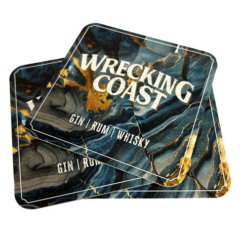 Coasters Pack Of 12 The Wrecking Coast Distillery