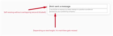 Ios Self Sizing UILabel With UIView Subclassing Stack Overflow
