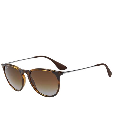 Ray Ban Erika Sunglasses Havana And Polar Brown Gradient End