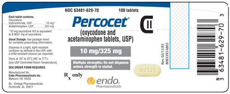 Oxycodone Vs Percocet Drugs Details
