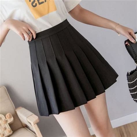 Mini Jupes plissée taille haute pour RFWBBl Black Cdiscount Prêt à Porter