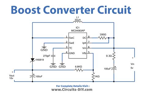 Boost Converter Circuit Using Mc Ic