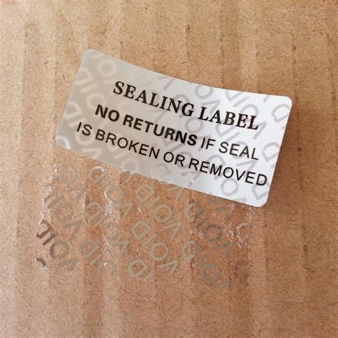 90pc Sealing Label Void No Returns If Seal Is Broken Or Removed