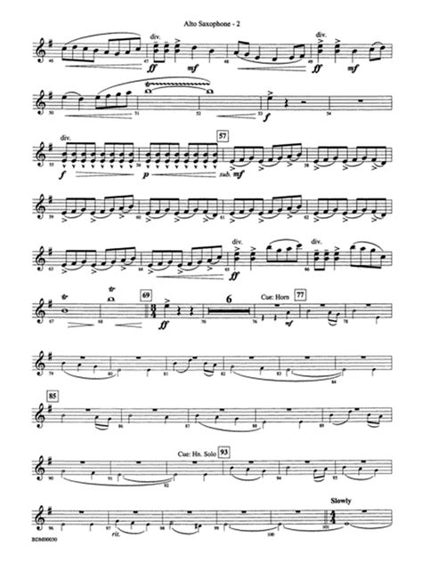 The Great Locomotive Chase E Flat Alto Saxophone By Robert W Smith