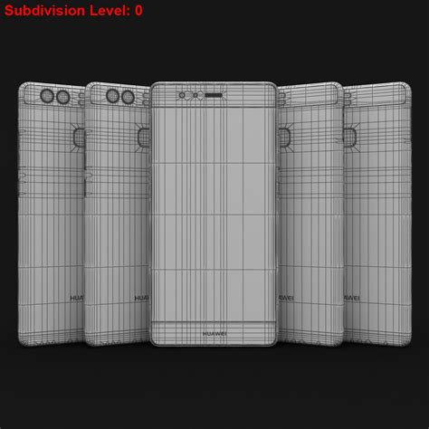Huawei P9 All Color 3d Model 79 3ds C4d Fbx Obj Max Free3d