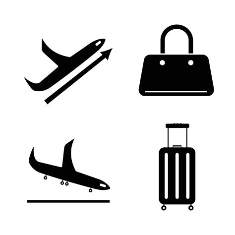 Black Airport Plane Departures Arrival And Baggage Sign Age Shadow