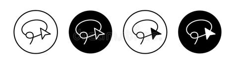 Lasso Tool Icon Set Technology Polygonal Art Graphic Design Vector Symbol In A Black Filled And