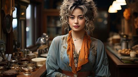 Premium Ai Image Vintage Antique Lover In Quaint Shop