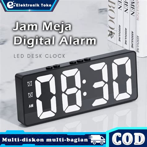 Jam Meja Digital LED ANGKA BESAR Weker Table Tidur Digital Smart Alarm Clock Minimalis Modern