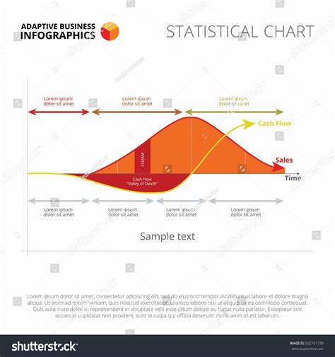 Intersecting Line Charts Slide Template Stock Vector Royalty Free Shutterstock