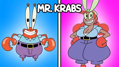 Spongebob Characters As Gender Swap 💕 Youtube