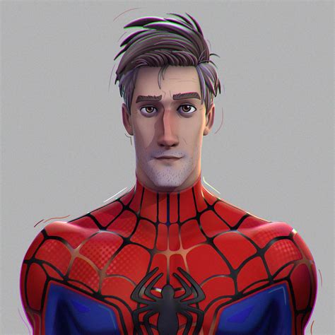 Peter B Parker Across The Spiderverse Fanart Zbrushcentral