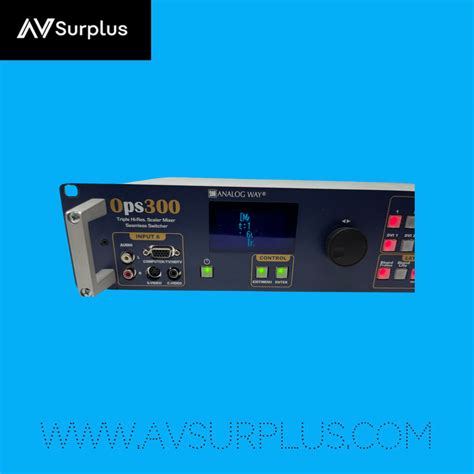 Analog Way Ops300 Triple Hi Res Scaler Mixer Seamless Switcher