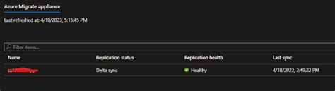 Azure Migrate Not Showing All The Replicated And Test Migration Microsoft Qanda